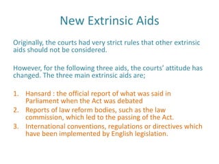 Stat Int - What is Parliament's intention? | PPTX