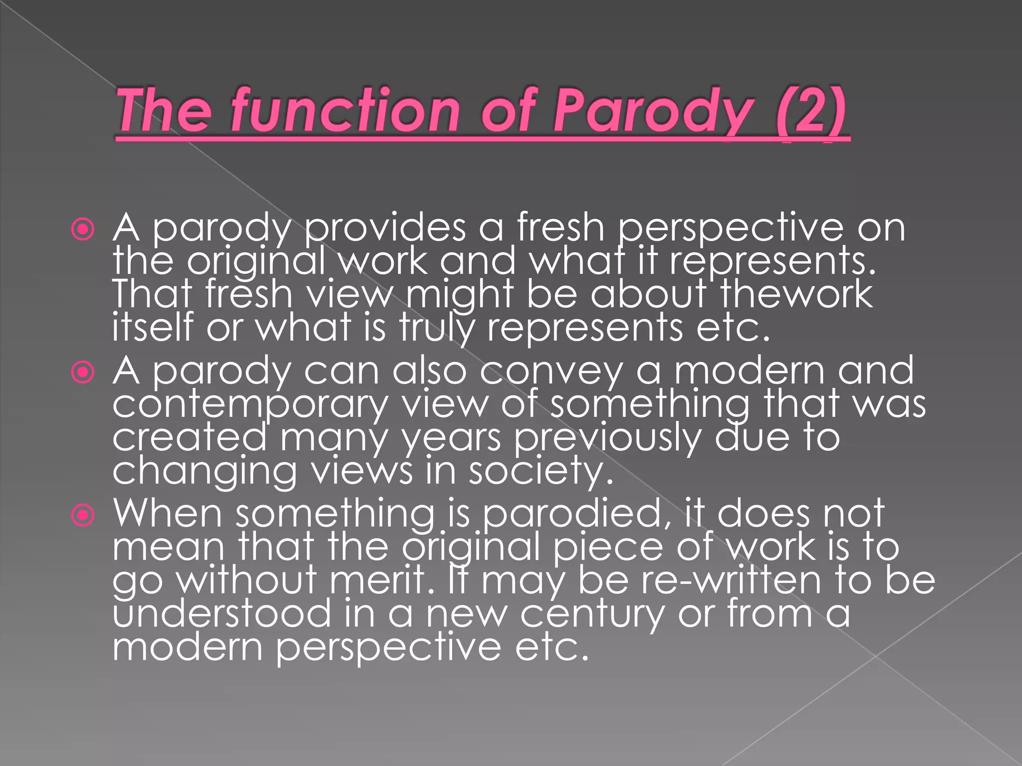 What is parody | PPTX