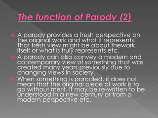 What is parody | PPTX