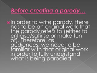 What is parody | PPTX