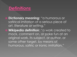 What is parody | PPT