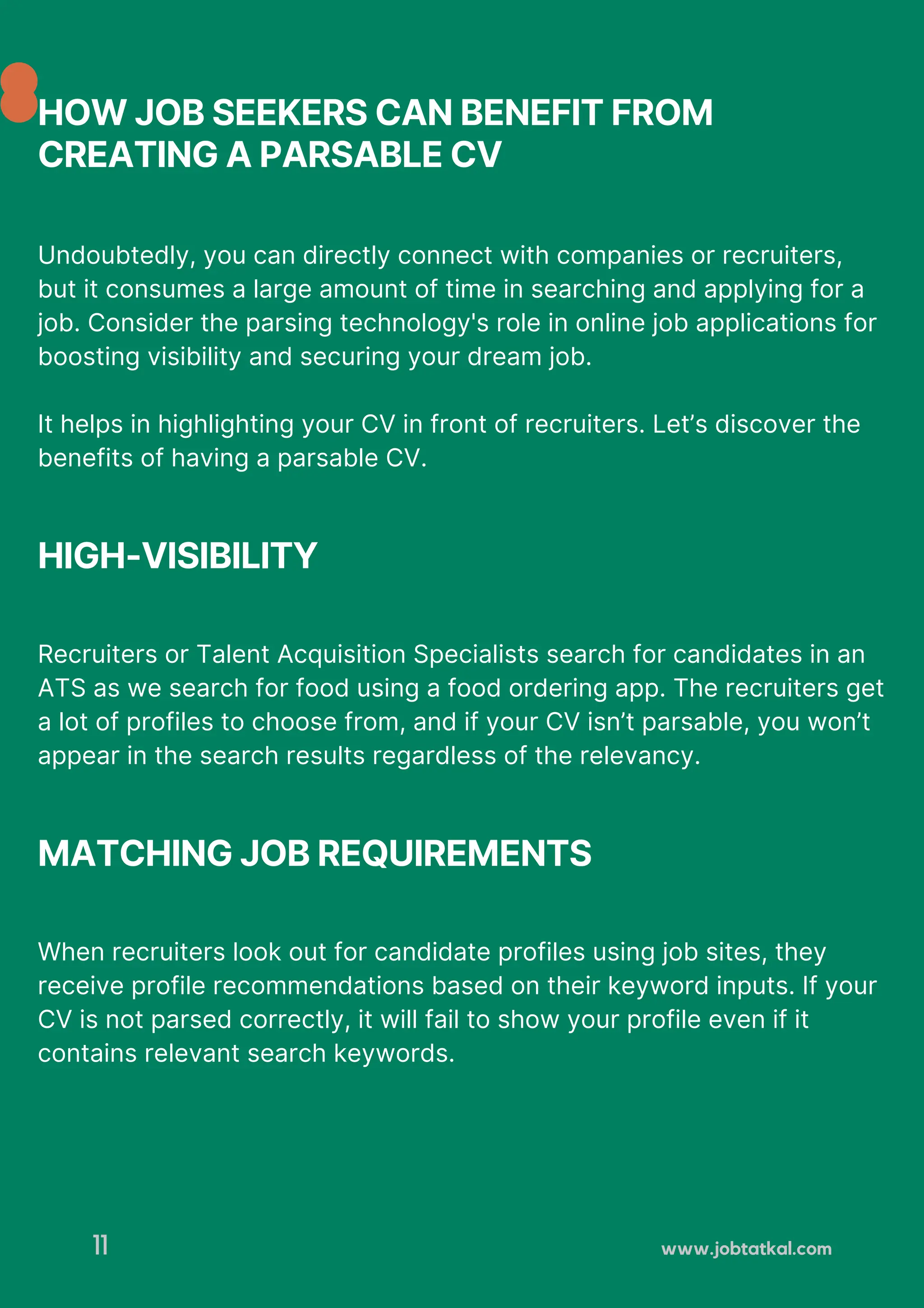 What is parsing, and how to make a parsable CV | PDF | Resume Writing ...
