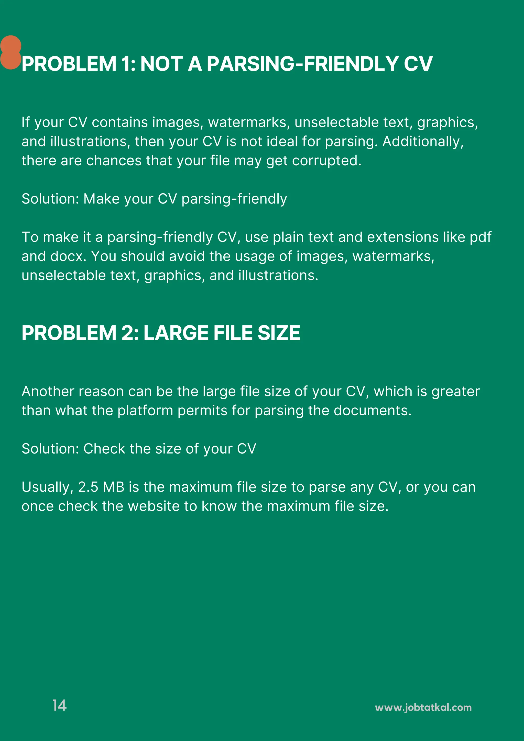 What is parsing, and how to make a parsable CV | PDF | Resume Writing ...