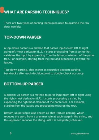 What is parsing, and how to make a parsable CV | PDF | Resume Writing and Advice | Job Search