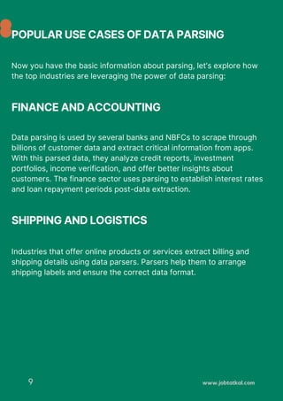 What is parsing, and how to make a parsable CV | PDF | Resume Writing ...