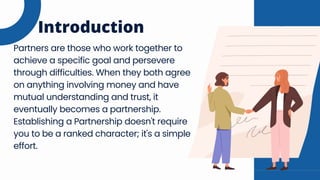 What Is Definition of Partnership Deed? | PPTX