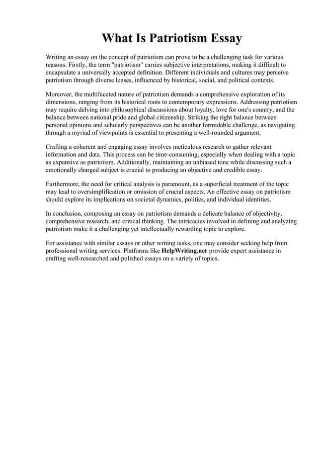 What Is Patriotism Essay.pdf