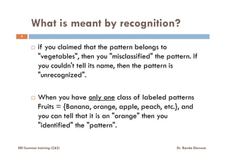 What is pattern_recognition (lecture 1 of 6) | PPT