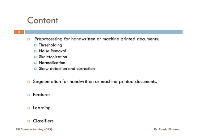 What is pattern recognition (lecture 5 of 6) | PPT