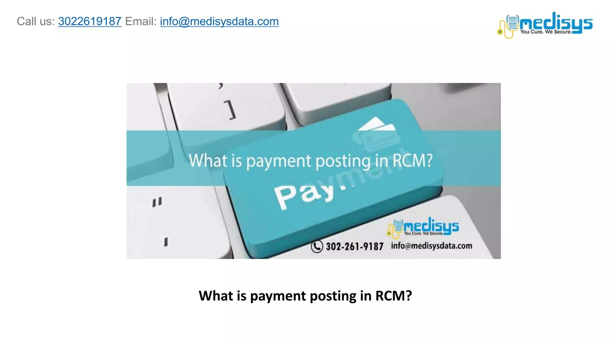What is payment posting in rcm | PPTX