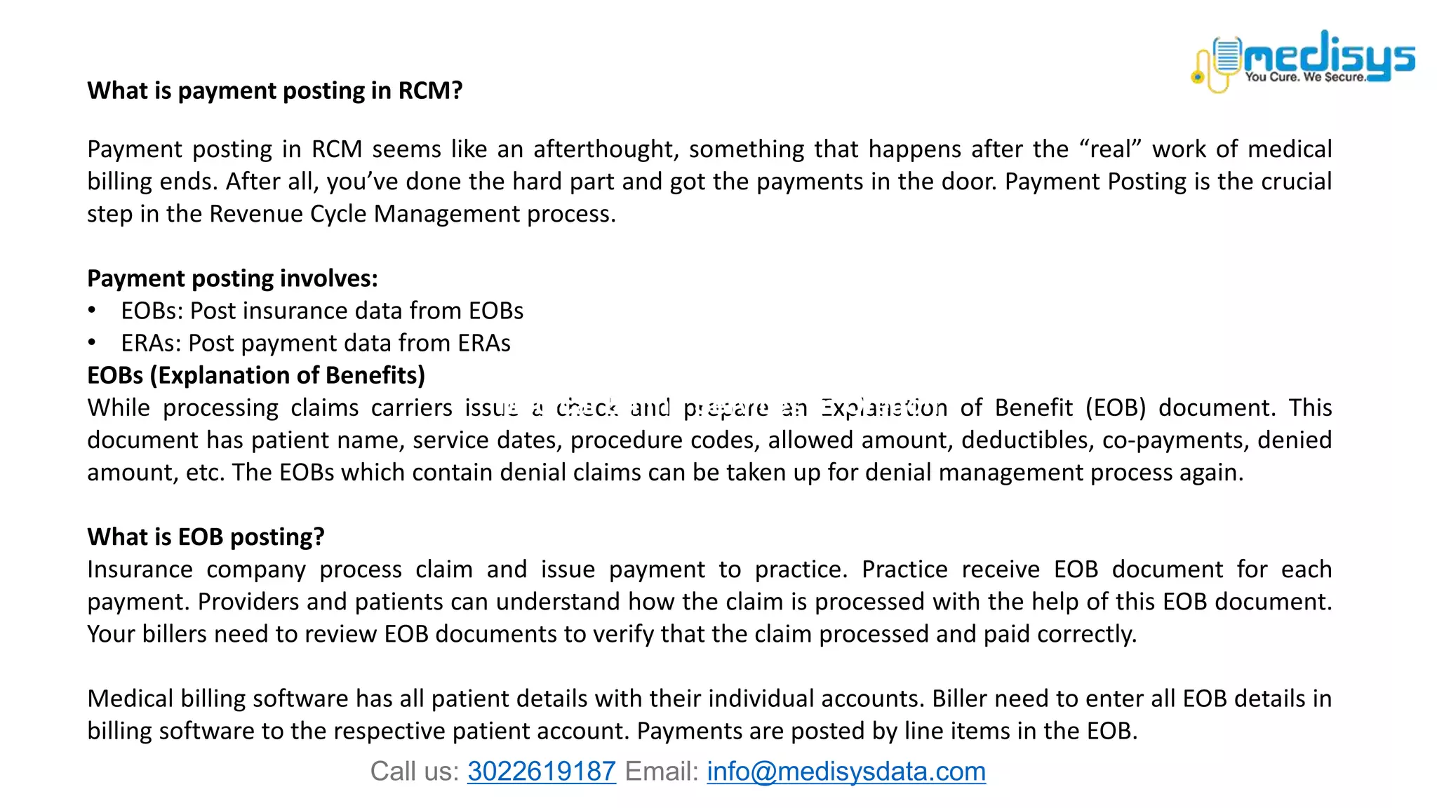 What is payment posting in rcm | PPTX