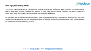 What is payment posting in rcm | PPTX
