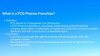 What is PCD pharma franchise company and how it helps franchise owners ...