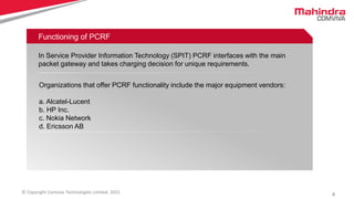 What is PCRF? – Detailed PCRF architecture and functioning | PPTX