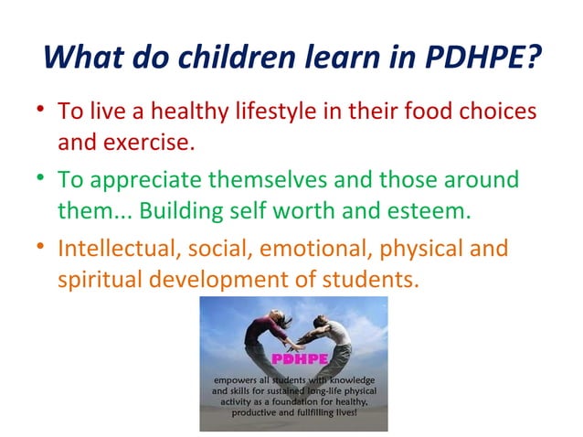 What is pdhpe | PPT
