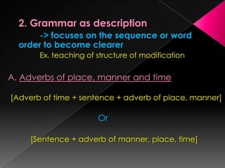 What is pedagogical grammar? | PPTX