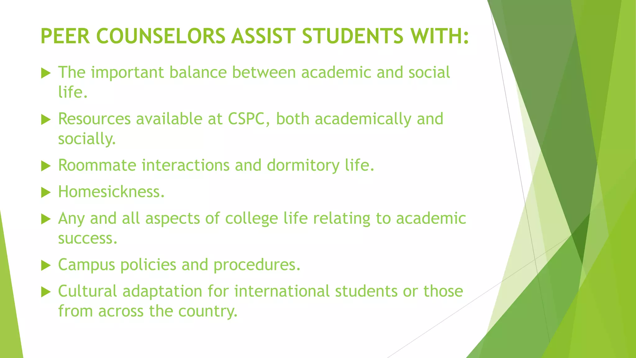 What is peer counseling | PPTX