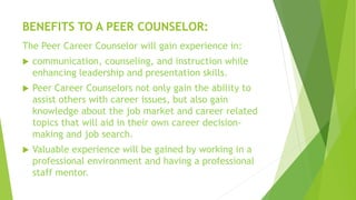 What is peer counseling | PPTX