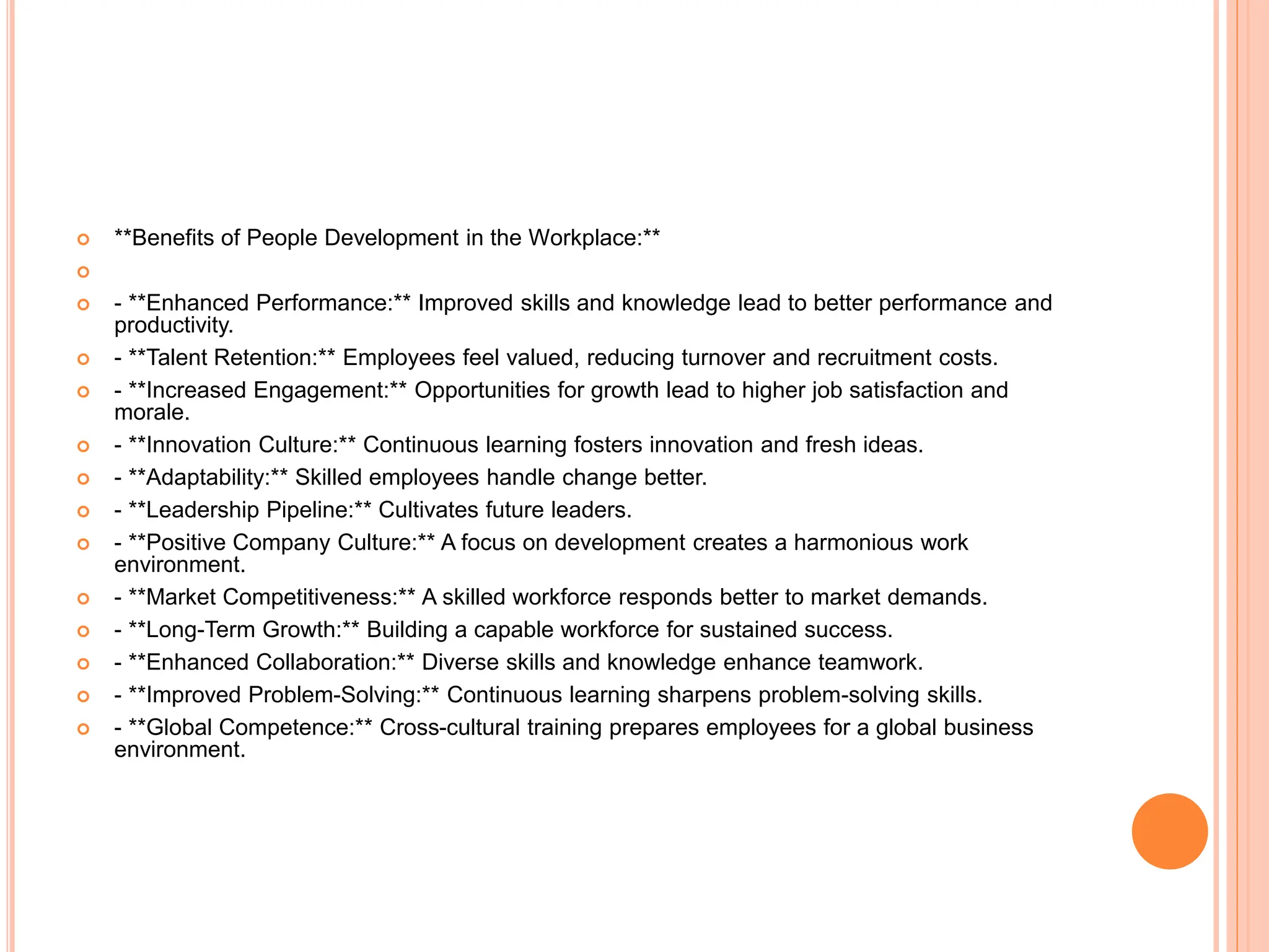 WHAT IS PEOPLE DEVELOPMENT AND THE BENEFIT | PPT