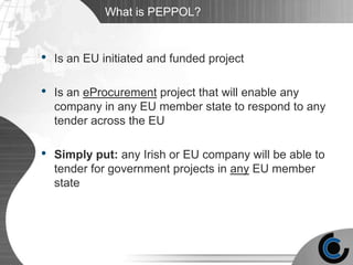 What is PEPPOL / Pan-European Public Procurement Online | PPTX