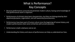 What is performance | PPTX