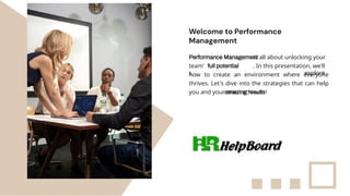 what is Performance Management, Performance Management Purpose | PPT