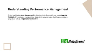 what is Performance Management, Performance Management Purpose | PPTX