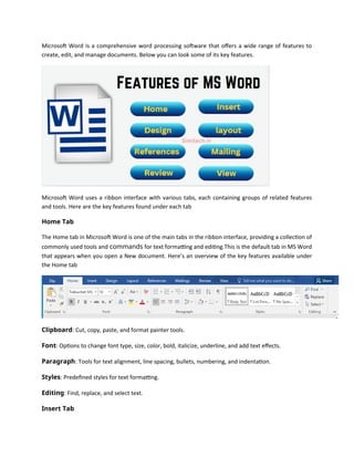 MS Word – Uses & Featuresripheral Component Interconnect.docx