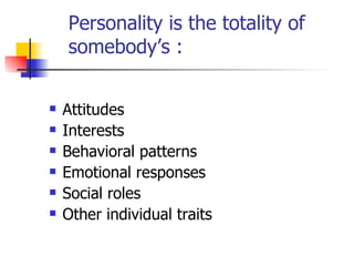 What Is Personality? | PPT