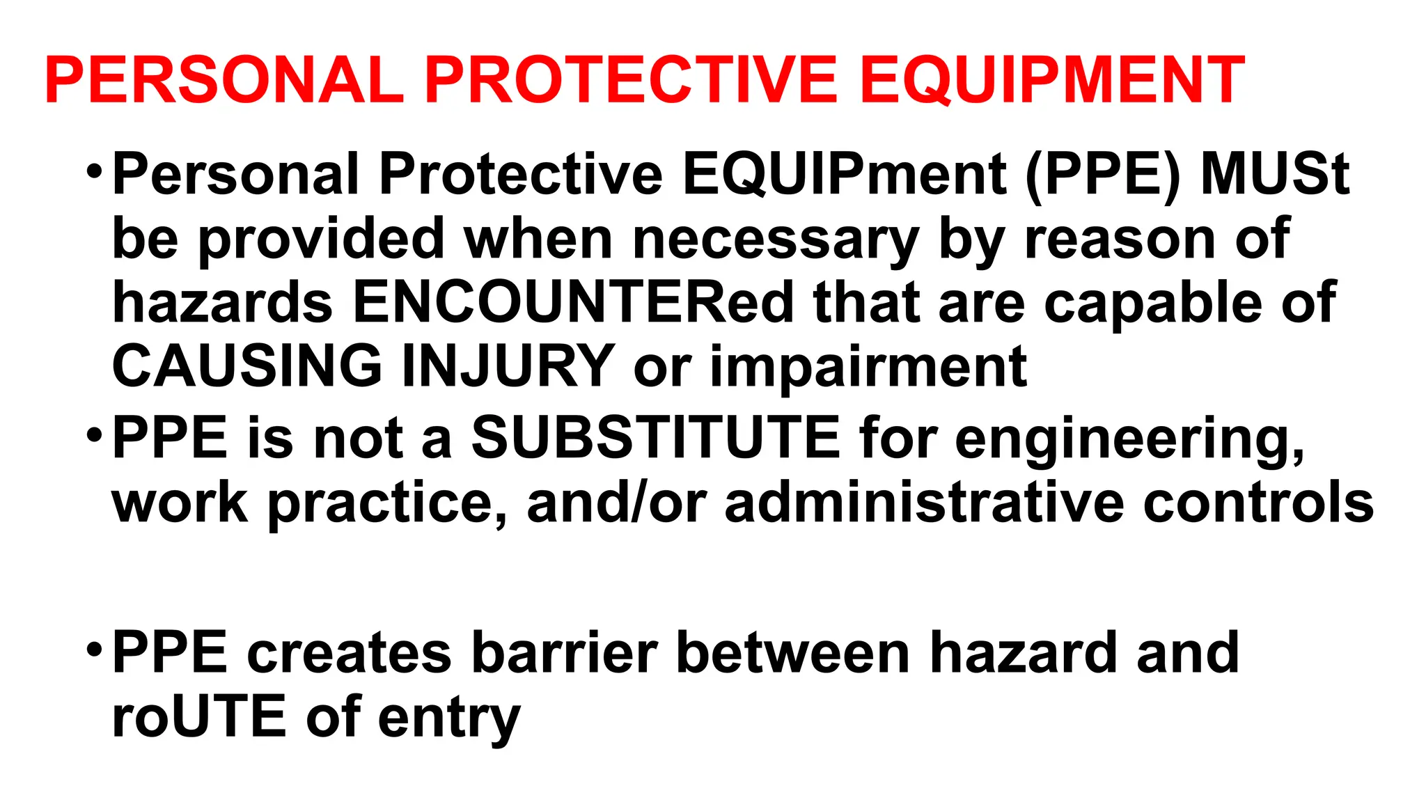 ALL ABOUT OF PERSONA PROTECTIVE EQUIPMENT AND THERE USSE IN THERE ...