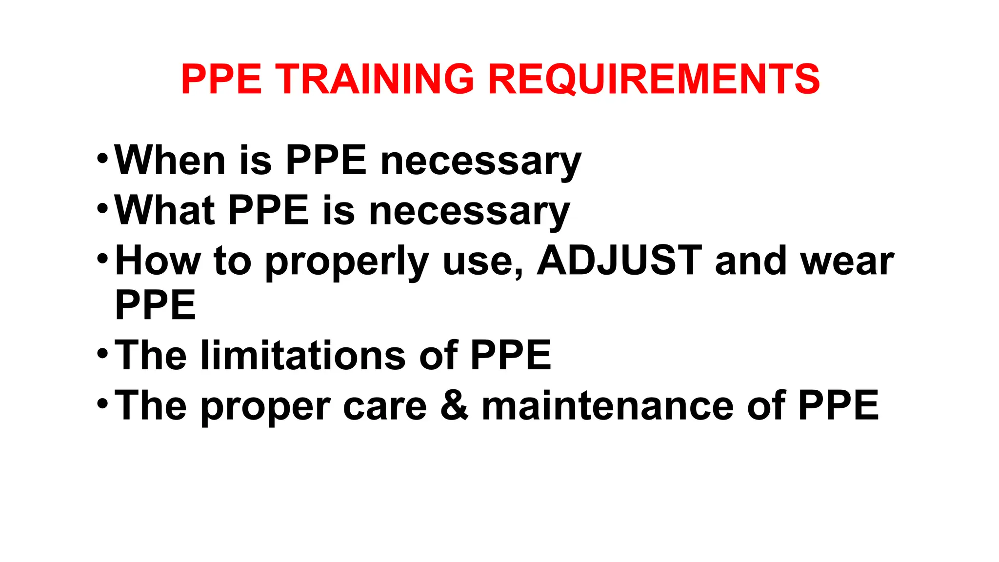 ALL ABOUT OF PERSONA PROTECTIVE EQUIPMENT AND THERE USSE IN THERE ...