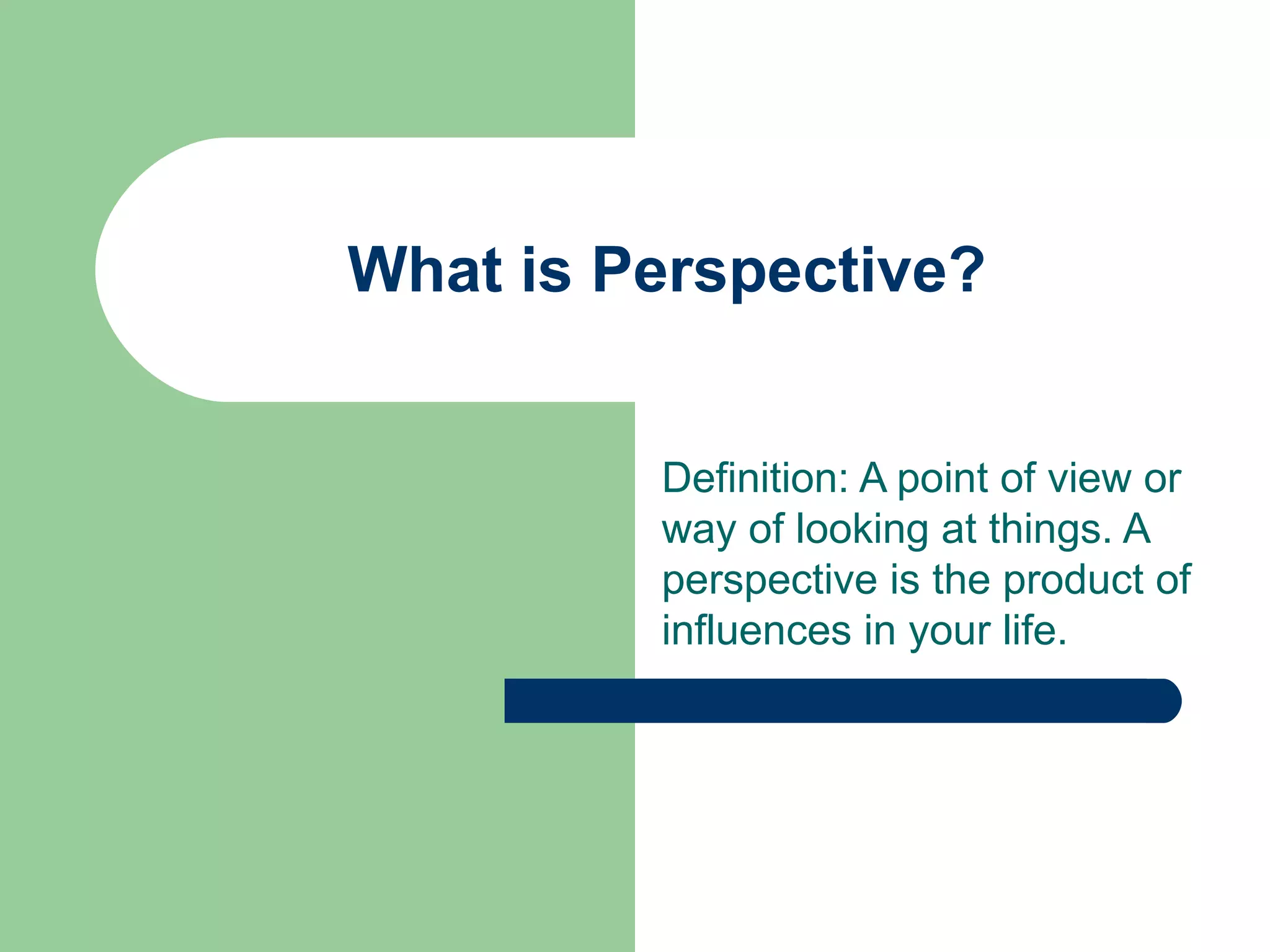 What is perspective | PPT
