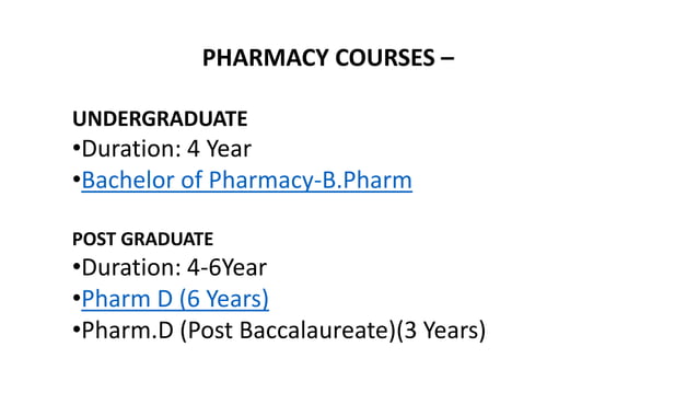 What is Pharmacy Course and Scope of Pharmacy in India | PPT