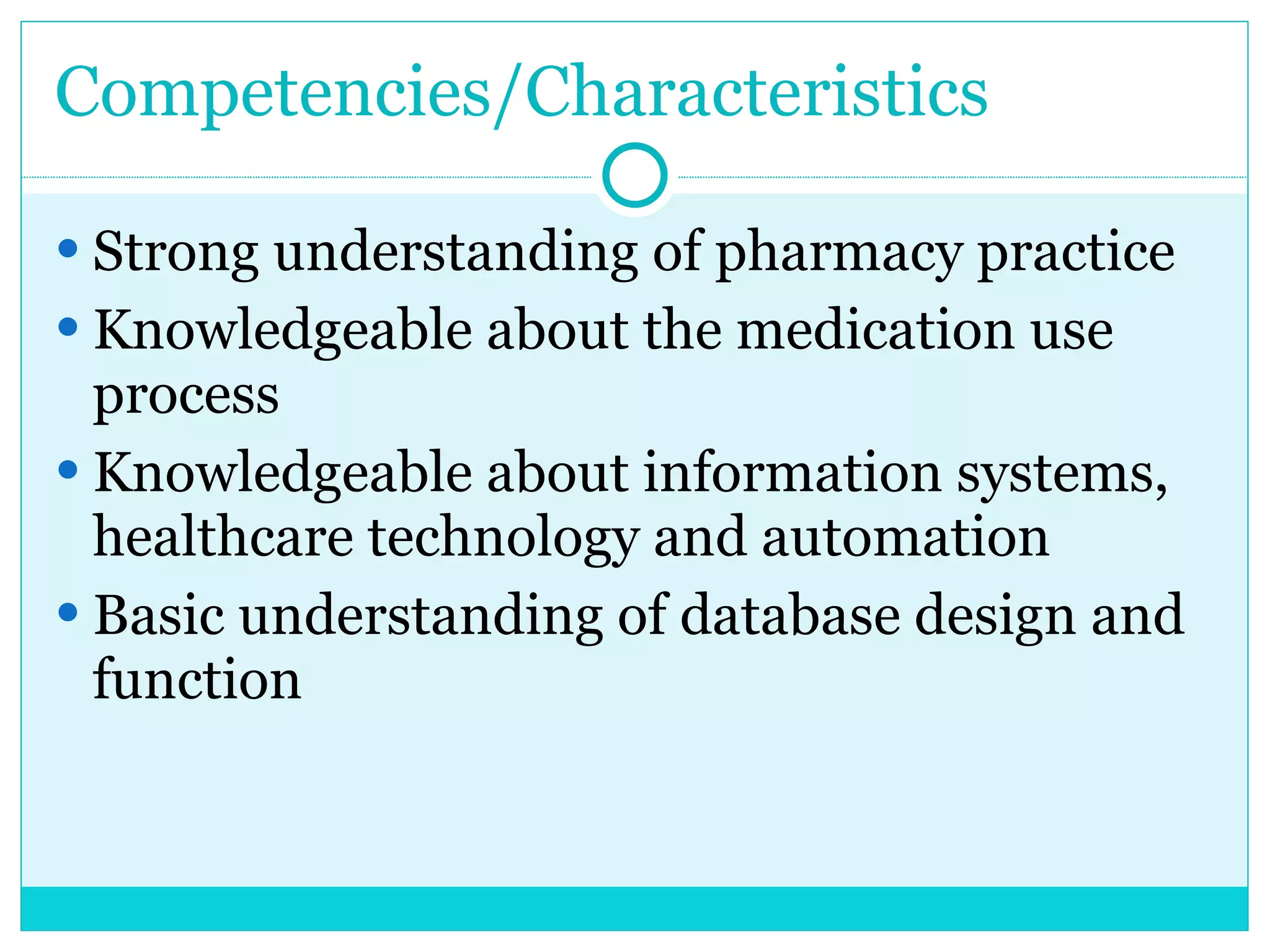 What is Pharmacy Informatics? | PPT