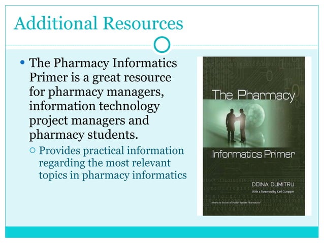 What is Pharmacy Informatics? | PPT | Pharmaceutical Industry | Industries