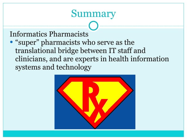 What is Pharmacy Informatics? | PPT | Pharmaceutical Industry | Industries