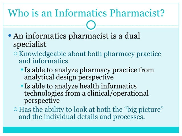 What is Pharmacy Informatics? | PPT | Pharmaceutical Industry | Industries