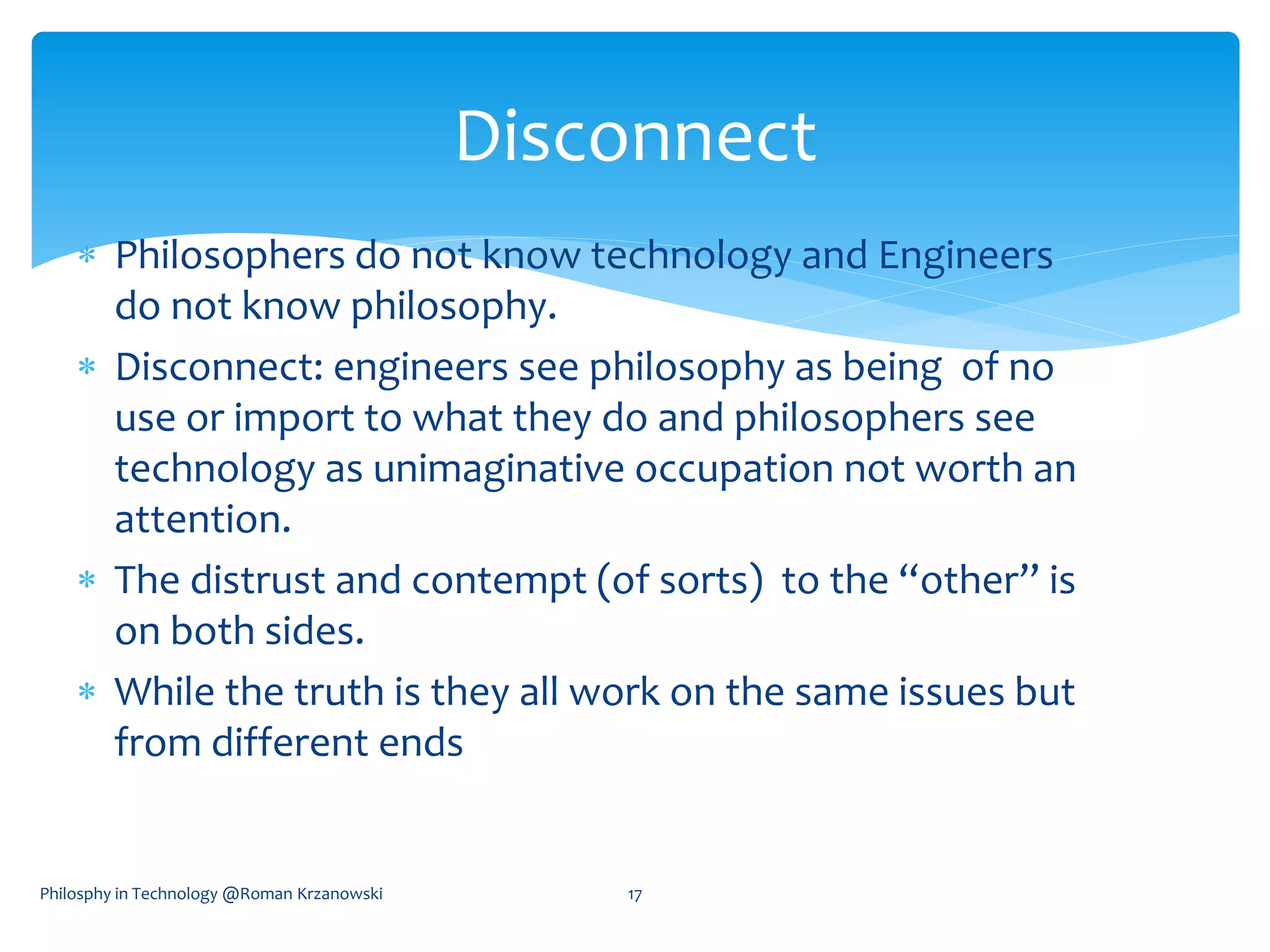 What is Philosophy in Technology? | PDF
