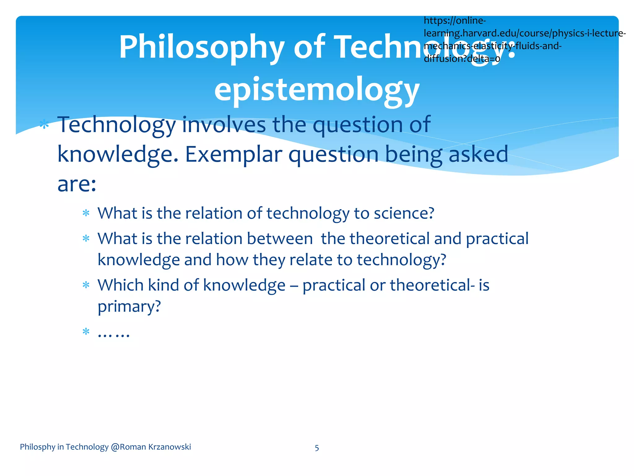 What is Philosophy in Technology? | PDF