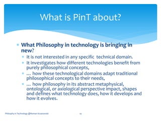 What is Philosophy in Technology? | PDF