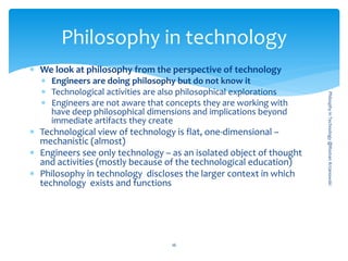 What is Philosophy in Technology? | PDF