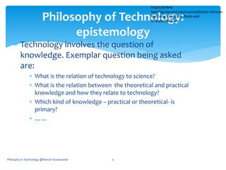 What is Philosophy in Technology? | PDF