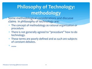 What is Philosophy in Technology? | PDF