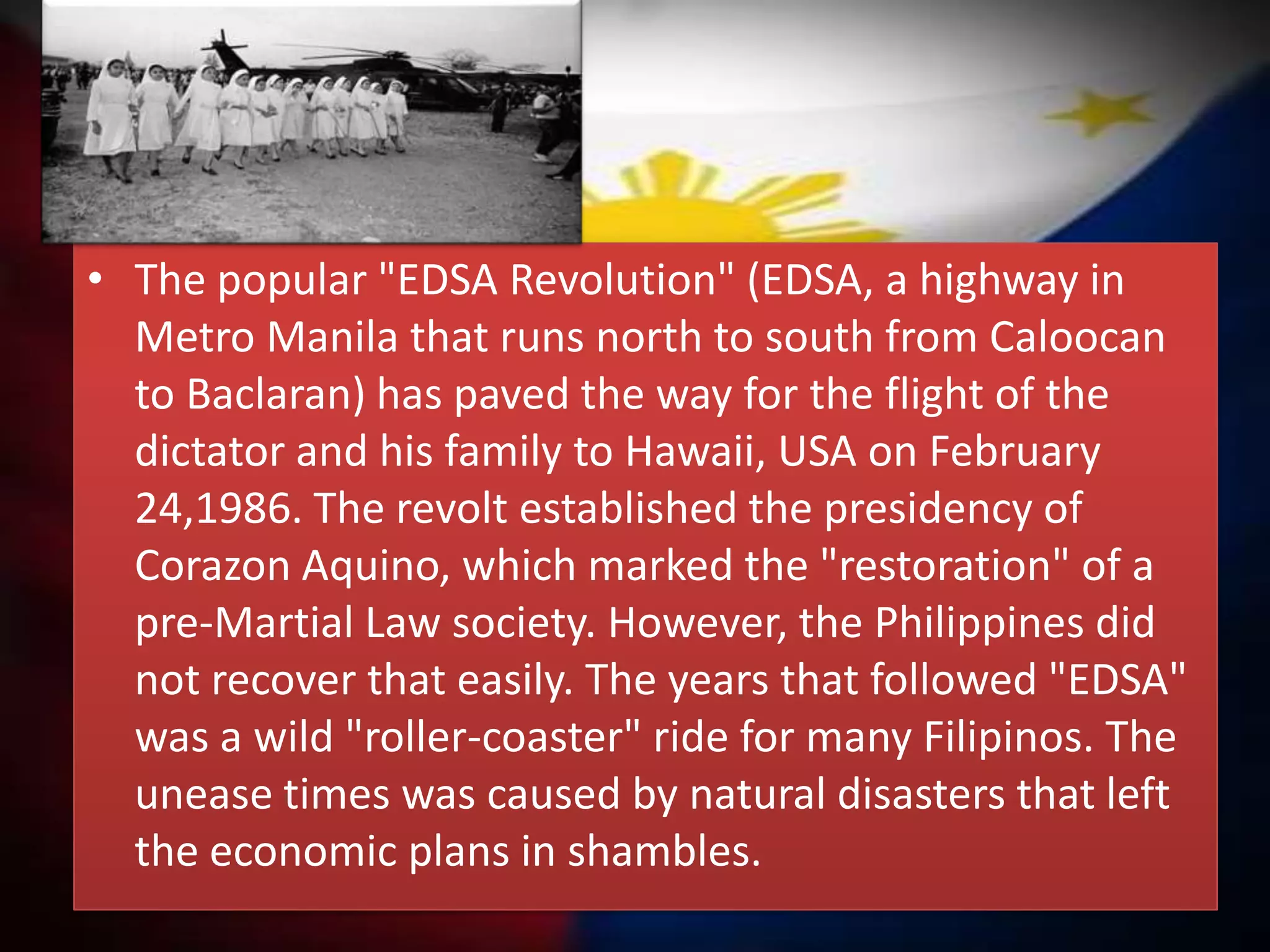 What is philippines after edsa revolution | PPTX