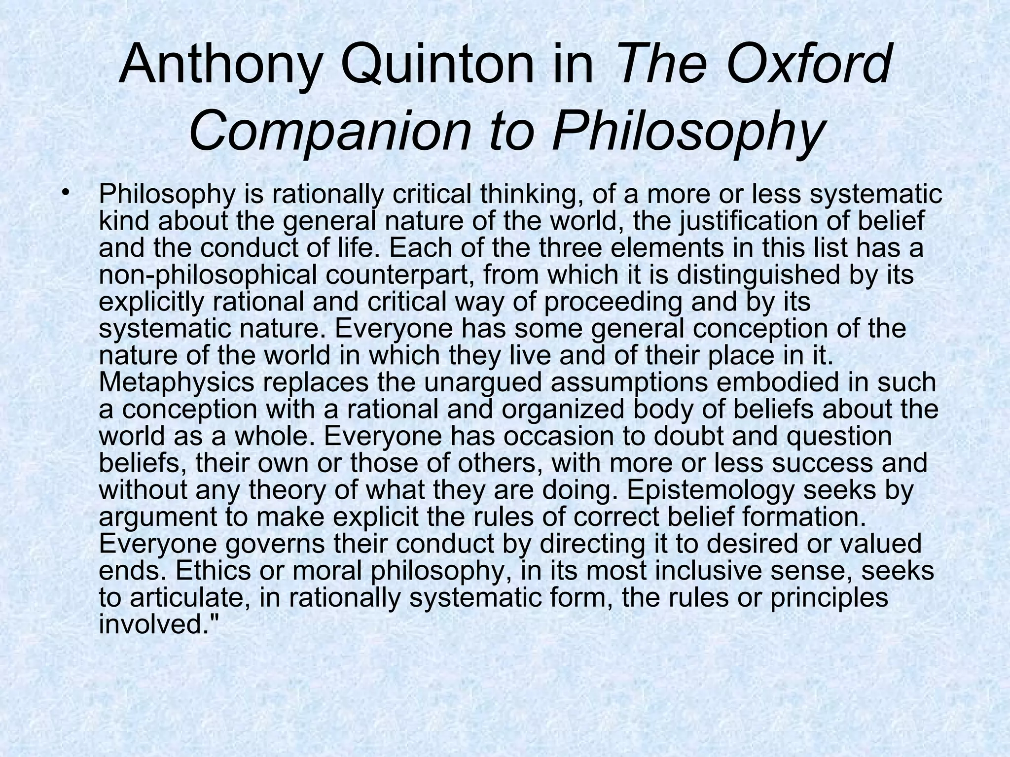 What is philosophy? | PPT