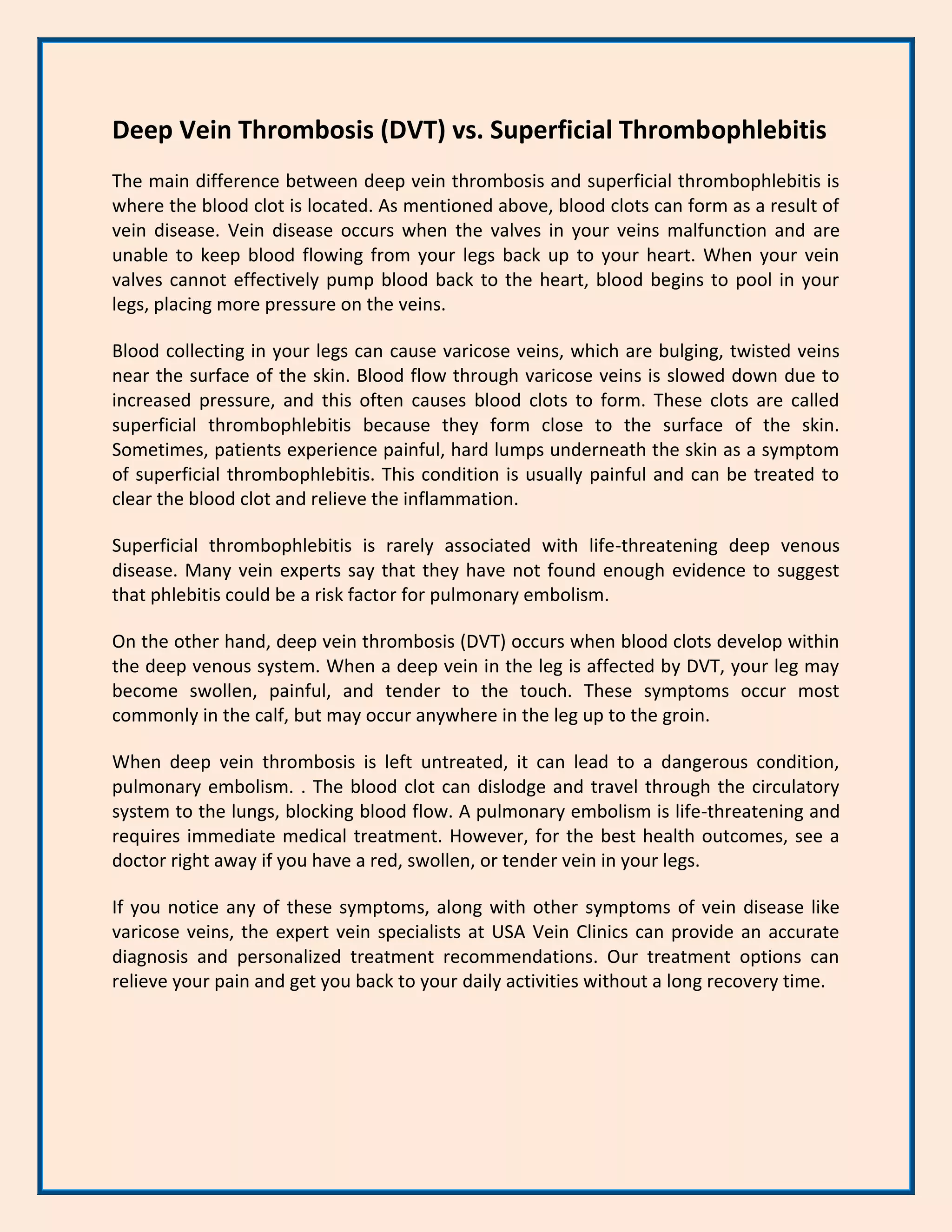 What is Phlebitis and How is it Treated? | PDF