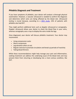 What is Phlebitis and How is it Treated? | PDF