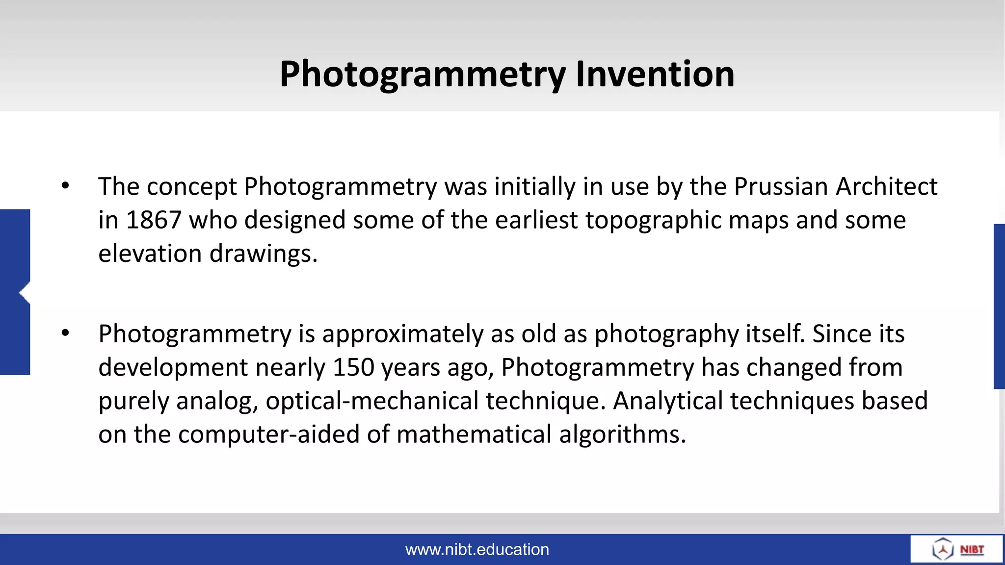 What is photogrammetry overview and resources | PPT