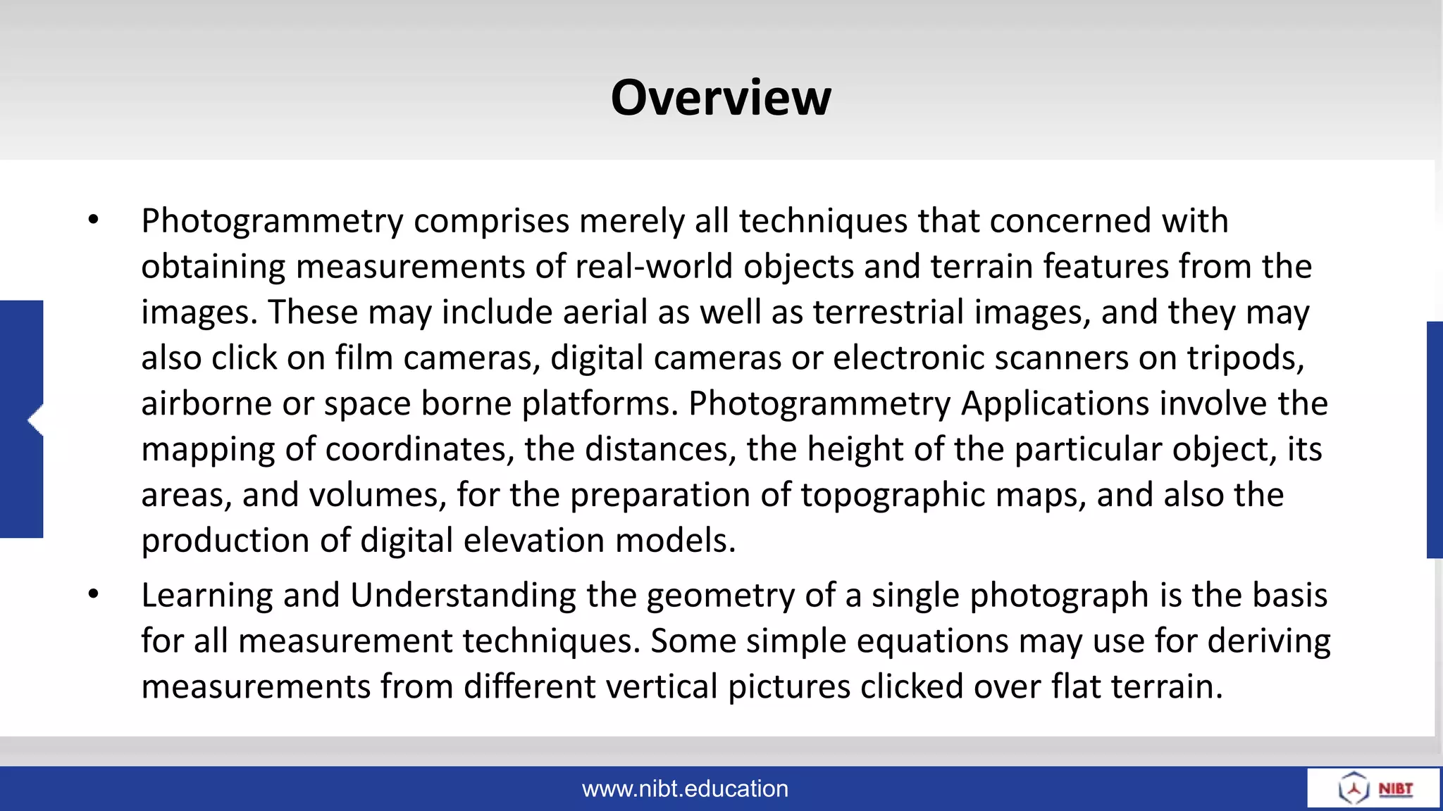 What is photogrammetry overview and resources | PPT