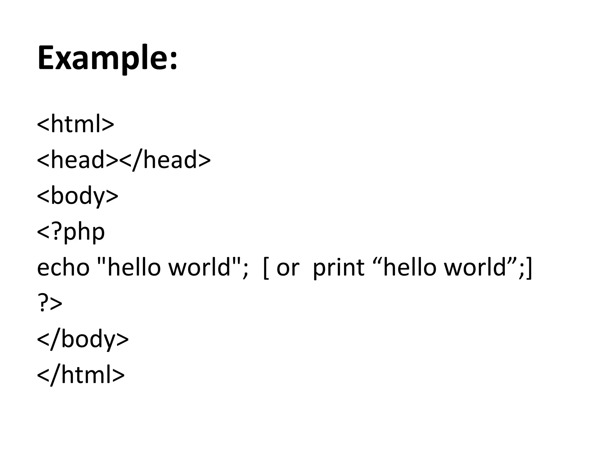 What is php | PPTX | Web Development | Internet